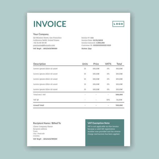 Free branded and professional invoice templates from Xara Cloud