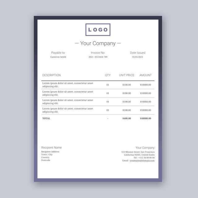 Free branded and professional invoice templates from Xara Cloud