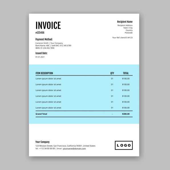 Free branded and professional invoice templates from Xara Cloud