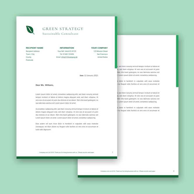 Printable Letterhead Templates are Easy to Customize in Xara Cloud
