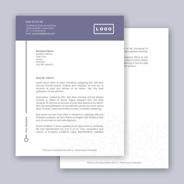 Printable Letterhead Templates are Easy to Customize in Xara Cloud