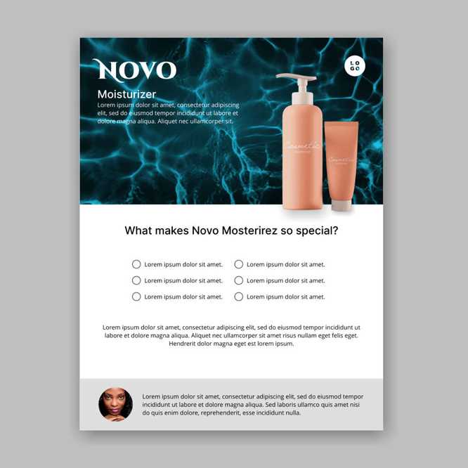 Free customizable & beautiful Product Sheet templates from Xara Cloud