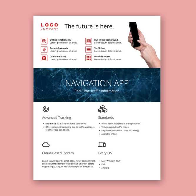 Free customizable & beautiful Product Sheet templates from Xara Cloud