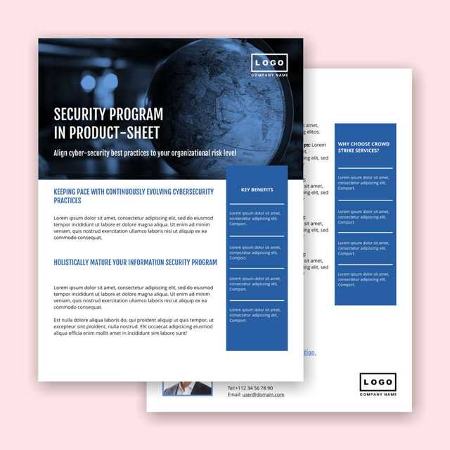 Free customizable & beautiful Product Sheet templates from Xara Cloud