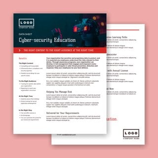 Free customizable & beautiful Product Sheet templates from Xara Cloud