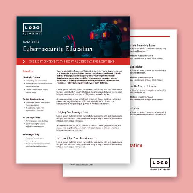 Free customizable & beautiful Product Sheet templates from Xara Cloud