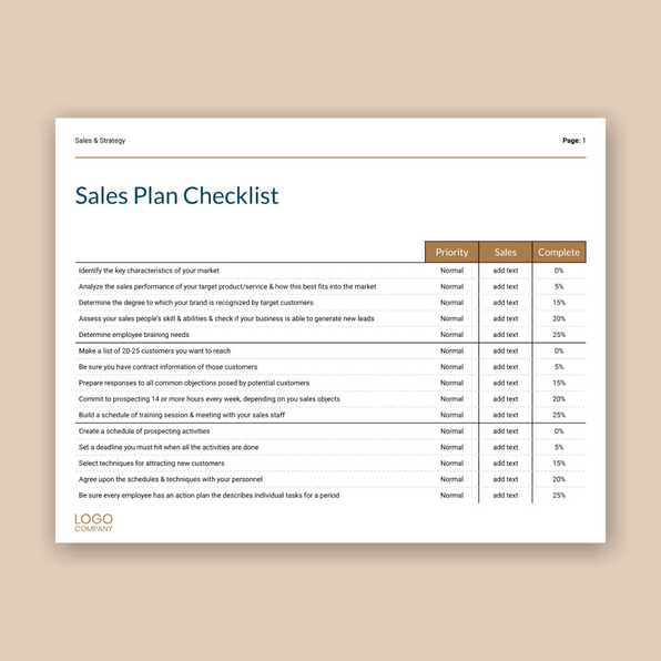 Sales Plan Templates - Professional & Customisable Business Templates ...