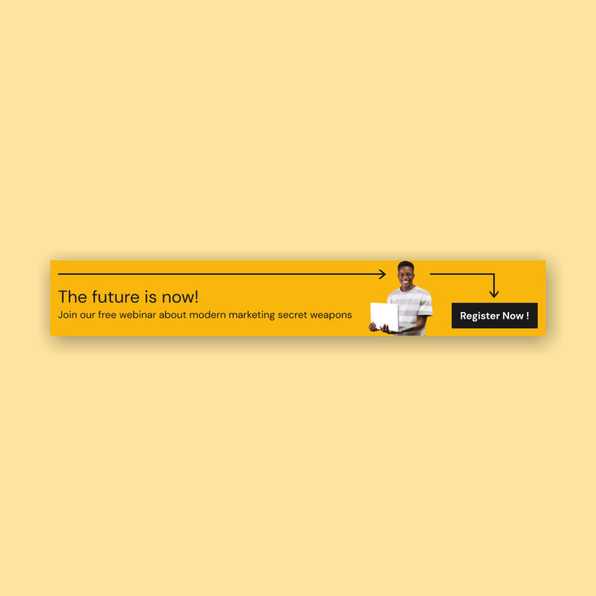 Professional emial signature banner templates from Xara Cloud