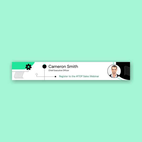 Professional emial signature banner templates from Xara Cloud