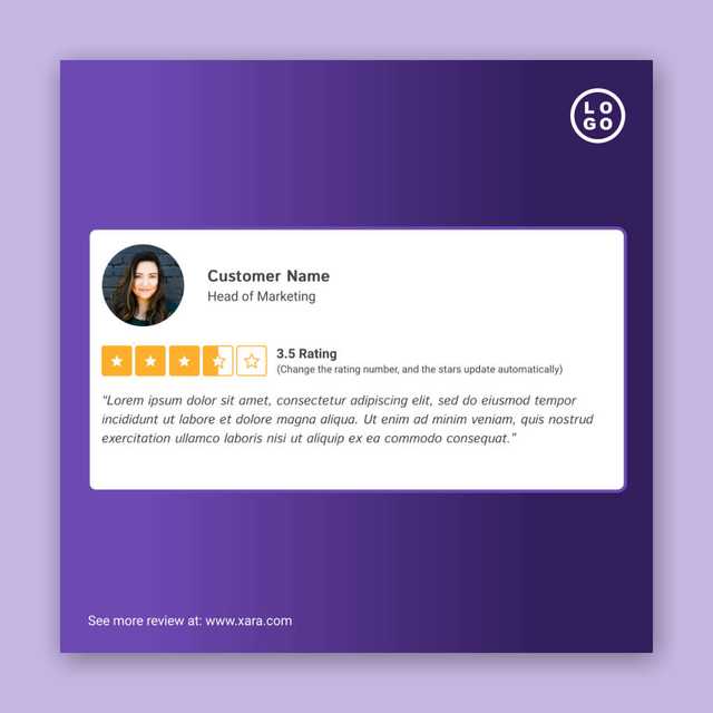 Free social proof templates - Quick and easy to customize | Xara Cloud