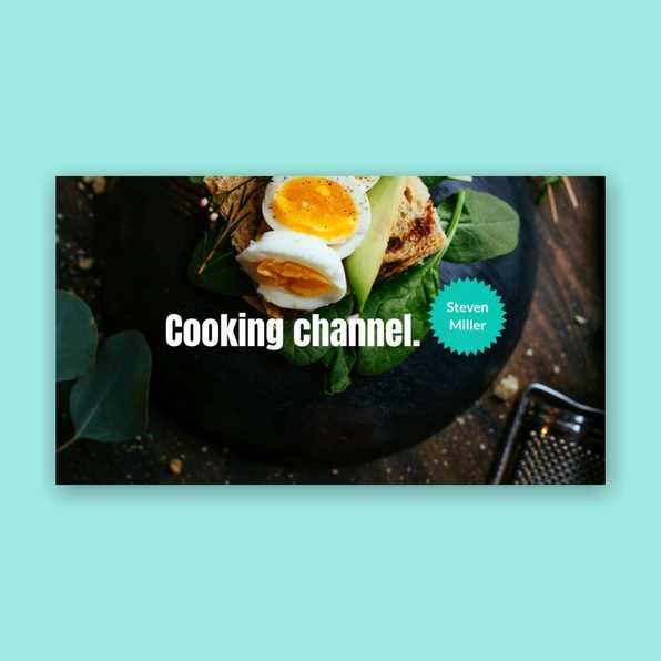 Free customizable & beautiful Youtube Cover templates from Xara Cloud