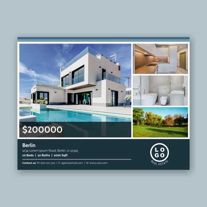 Real Estate Window Display Templates - Free & easy to customize | Xara