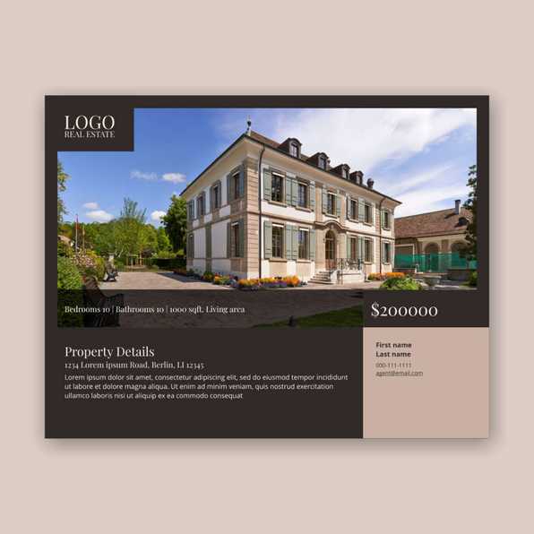 Real Estate Window Display Templates – Print-Ready & Brandable | Xara