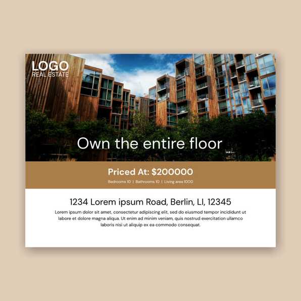 Free real estate window display templates - Quick and easy to customize ...