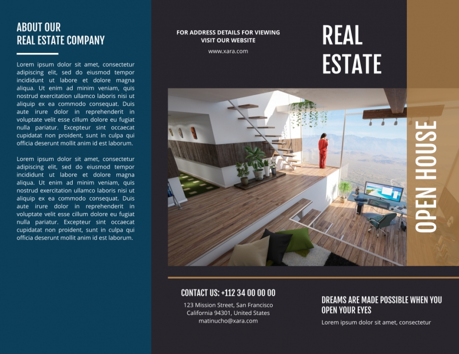 9 Tips and Templates for an Open House Brochure That Sells | Xara